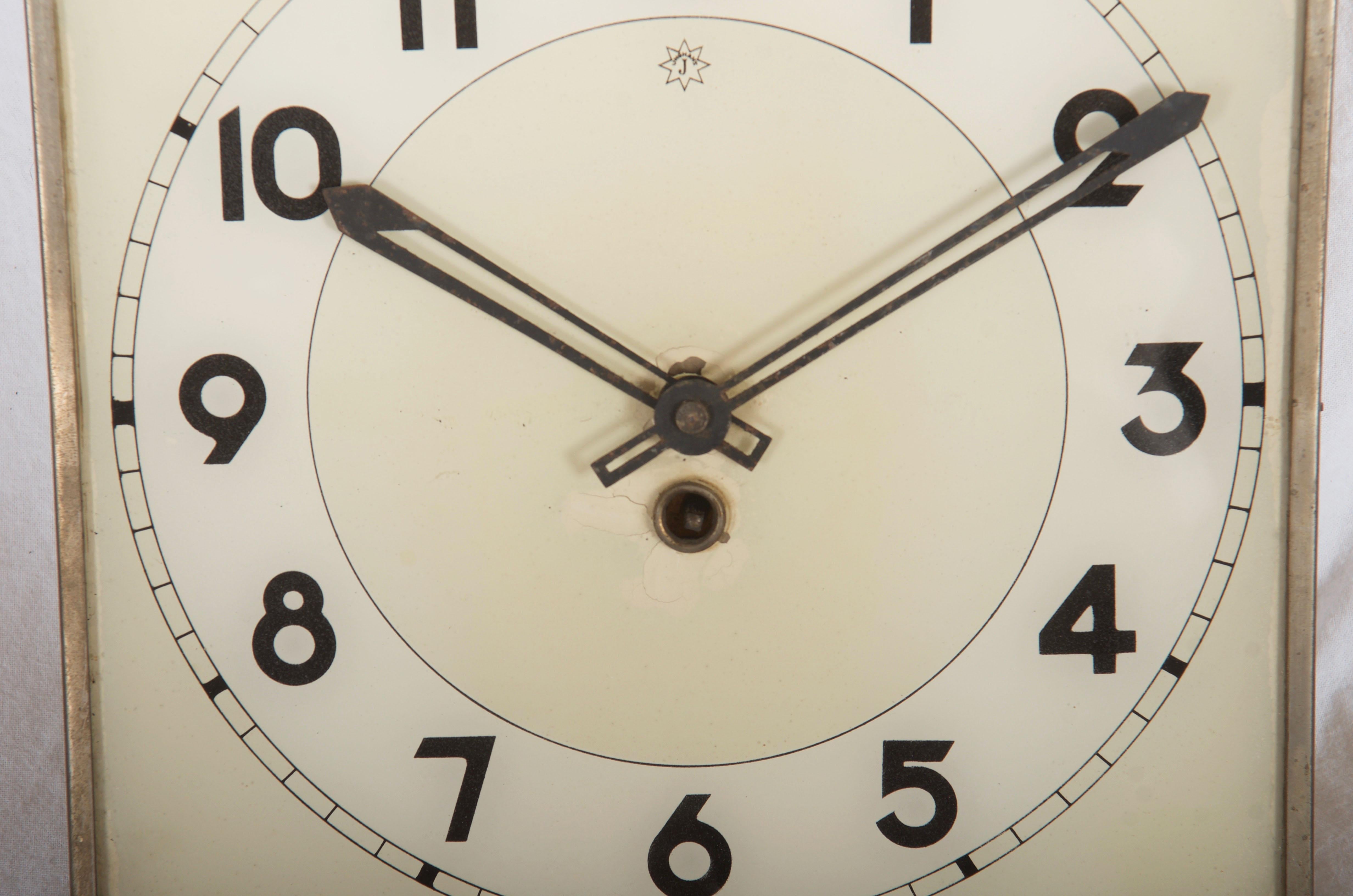 Junghans Art Deco Wall Clock at 1stDibs