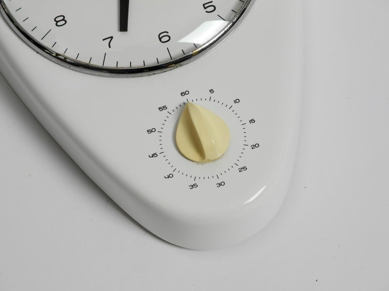 Junghans Kitchen Wall Clock by Max Bill White, Germany, 1960s For Sale ...