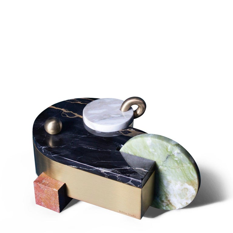 Juno Box, Marble and Brass, by Bohinc Studio For Sale at 1stDibs