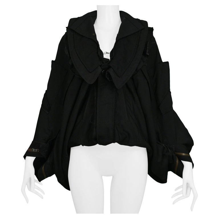 Junya Watanabe Black Deconstructed Military Jacket 2006 For Sale at 1stDibs