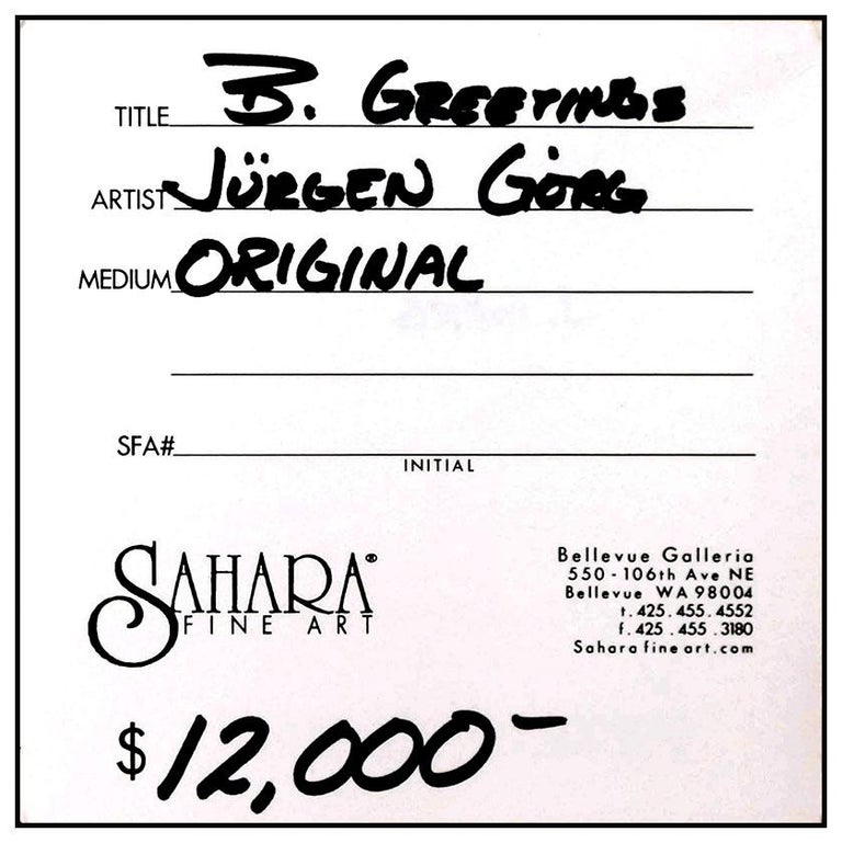 Jürgen Görg - Jurgen Gorg Rare Original Oil Painting On Canvas Nude ...