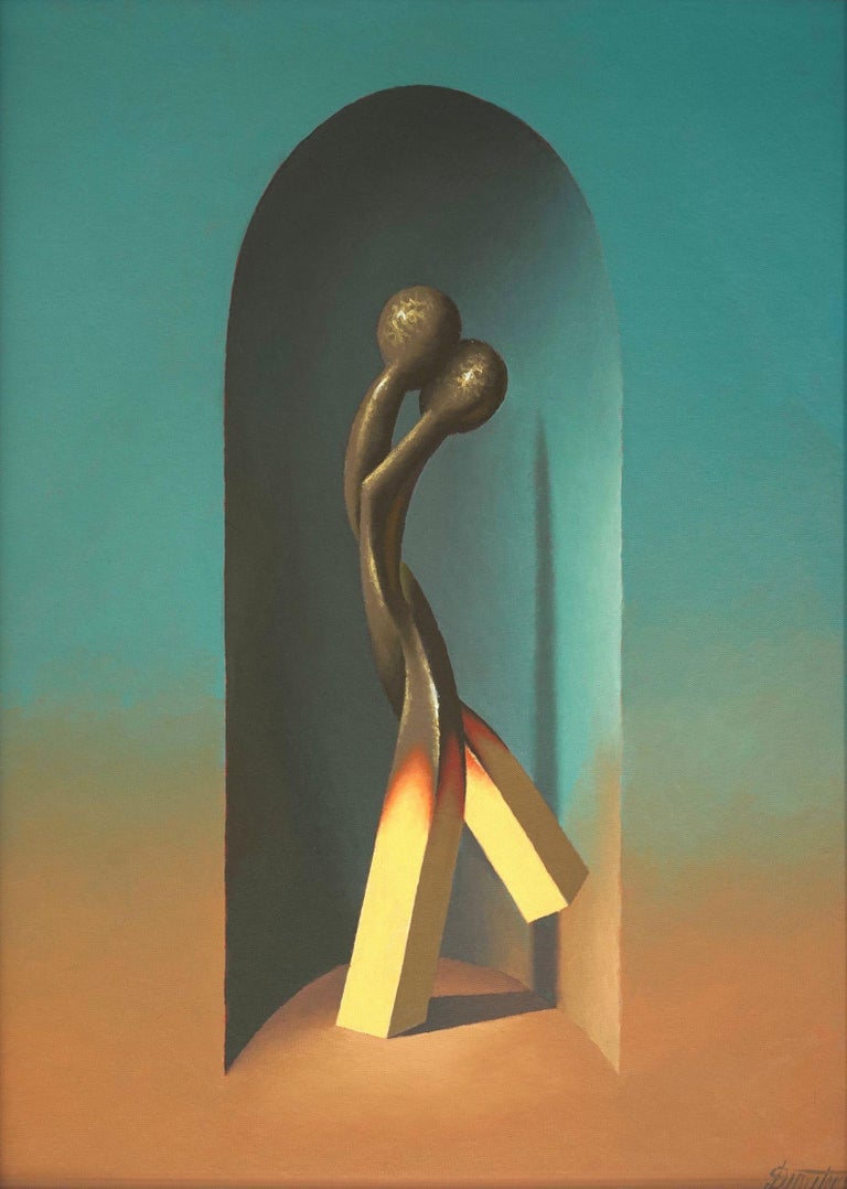 Juris Dimiters - Illusion. 2022. Cardboard, canvas, oil, 70x50 cm For ...