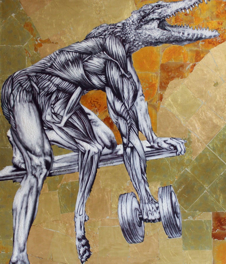Juris Utans - Impotent and aggressive 2010, canvas, mixed media ...