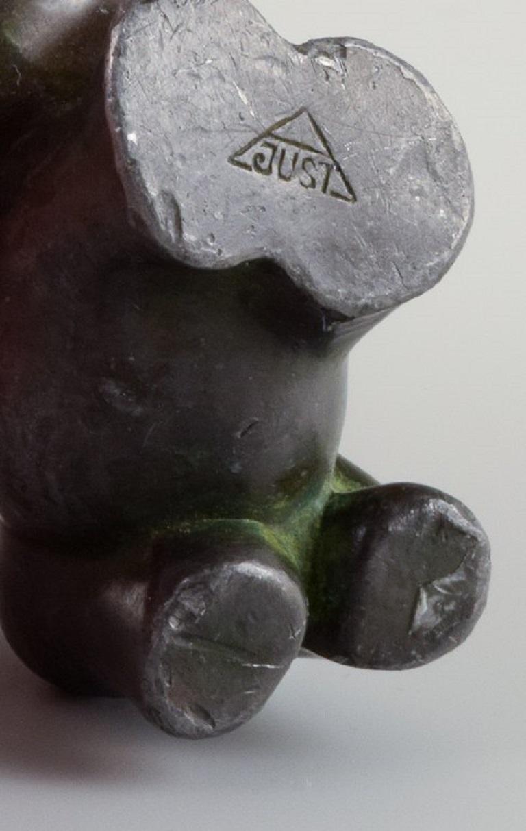Just Andersen '1884-1943', Denmark, Rare and Early Puppy in Disco Metal ...