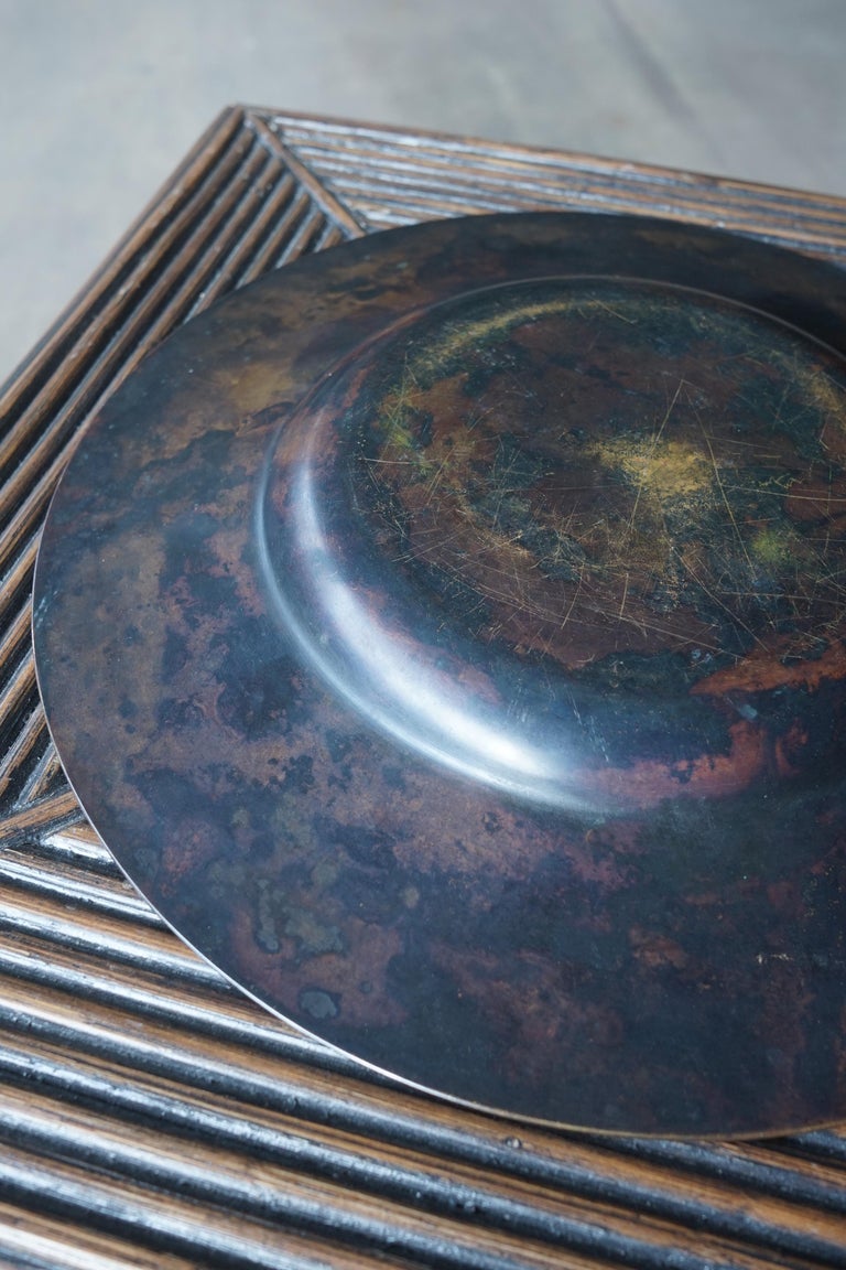 Just Andersen Art Deco Light Bronze Dish Denmark 1930s For Sale at 1stDibs