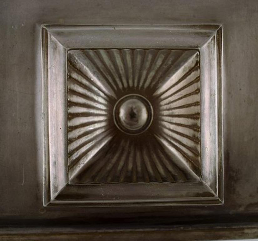 Just Andersen "Disko Metal" Writing Set/Inkwell, Number D 1312 at 1stDibs