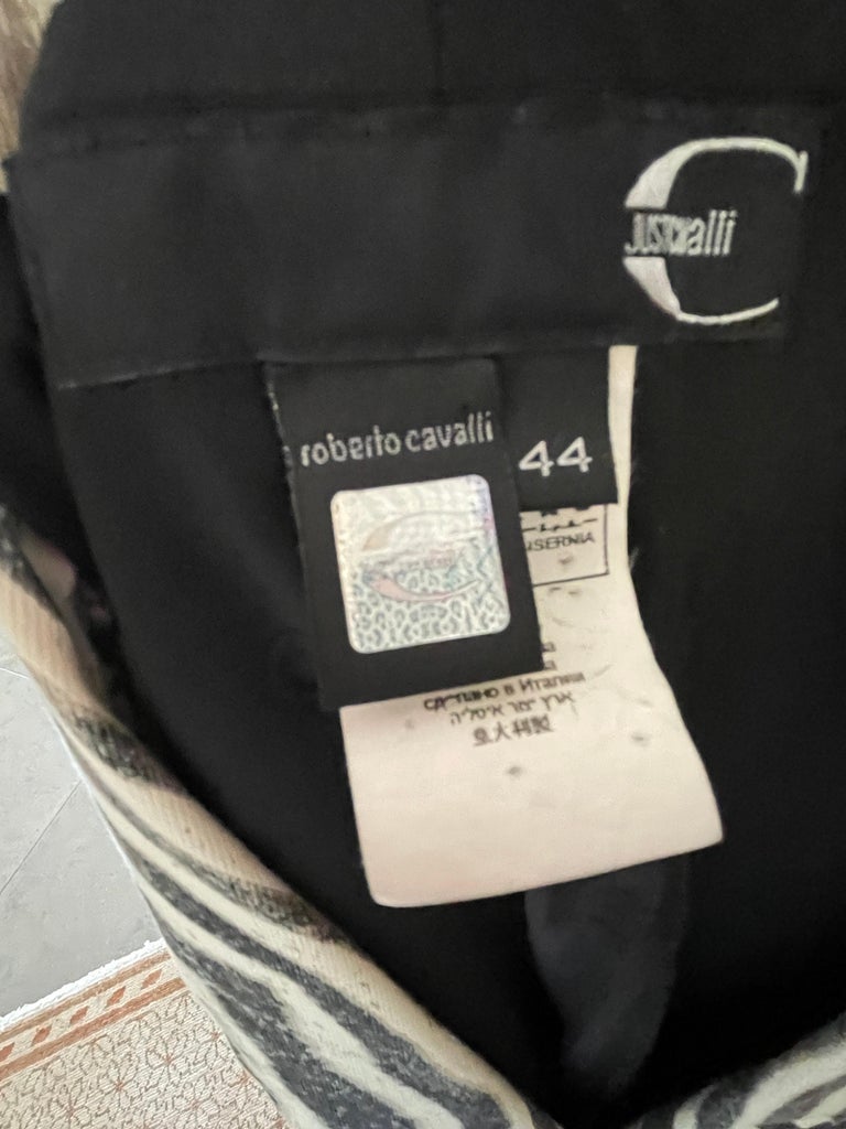 Just Cavalli Vintage Zebra Stripe Pattern Cotton Jacket by Roberto ...