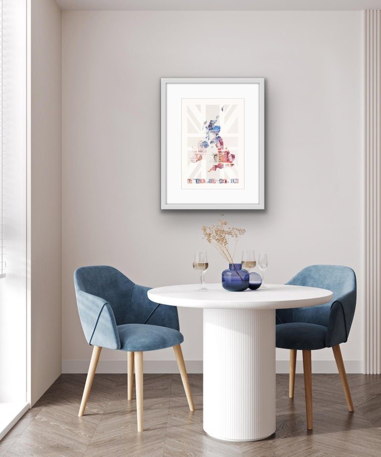 Justine Smith - Great Britain, Money Map Art, Map Art, Finance Artwork ...