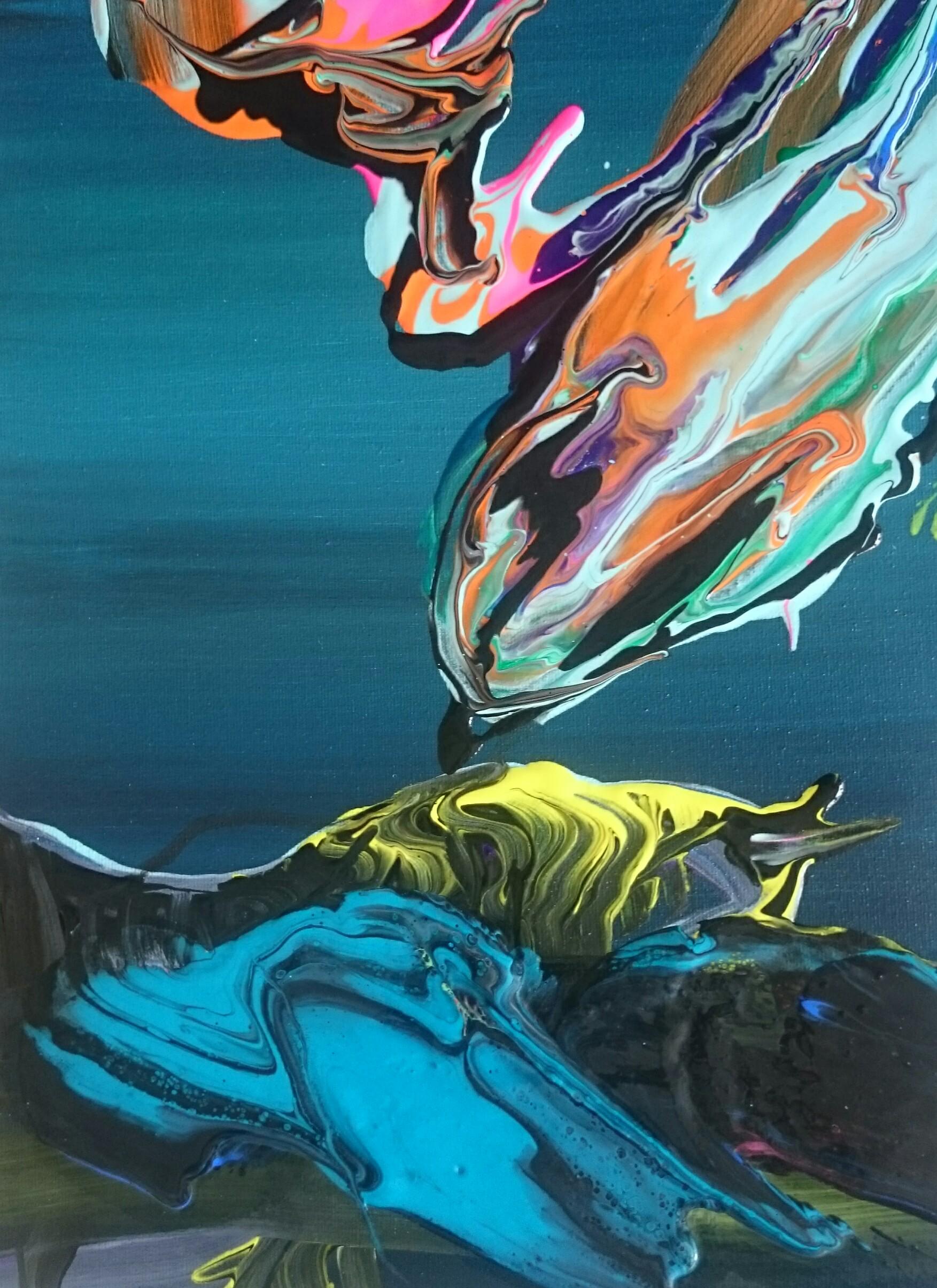 Justyna Pennards-Sycz - Dark Forest - Expressionism, Underwater Sea ...