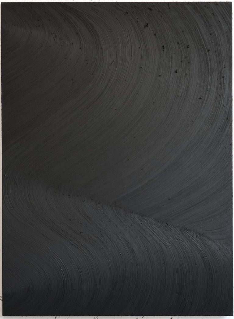 Justyna Smoleń - BLACK XIX - Large Format Painting, Modern Abstract Oil ...
