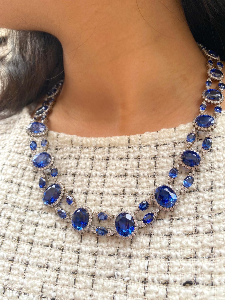 Prima Donna Necklace Lab Created Stone in 925 Sterling Silver For Sale ...