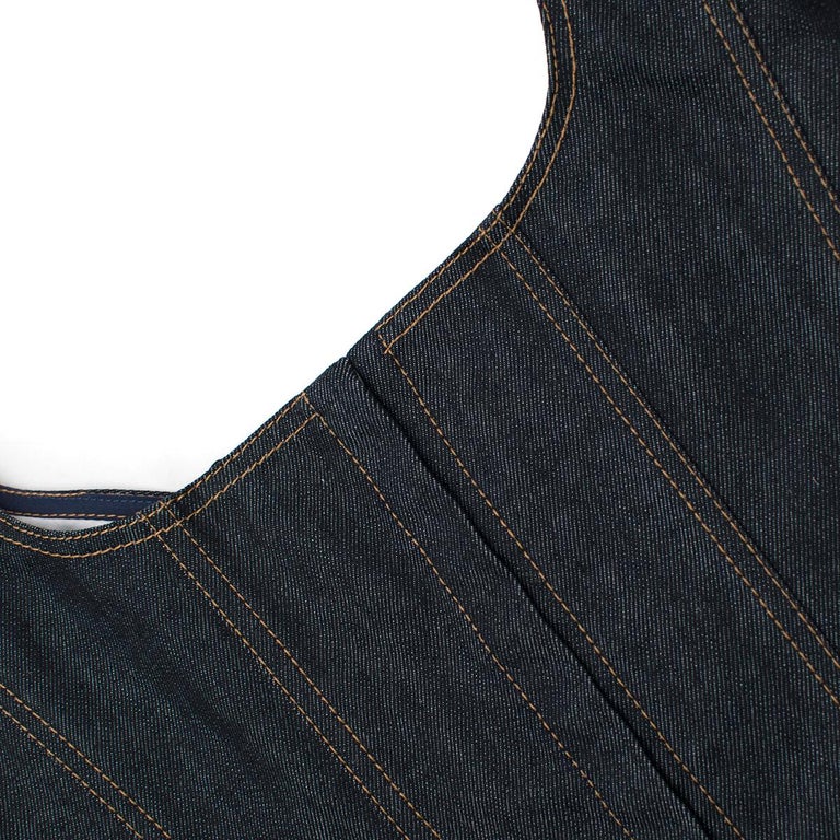 JW Anderson Stretch Denim Cut Out Bodice Top US 4 at 1stDibs | denim bodice