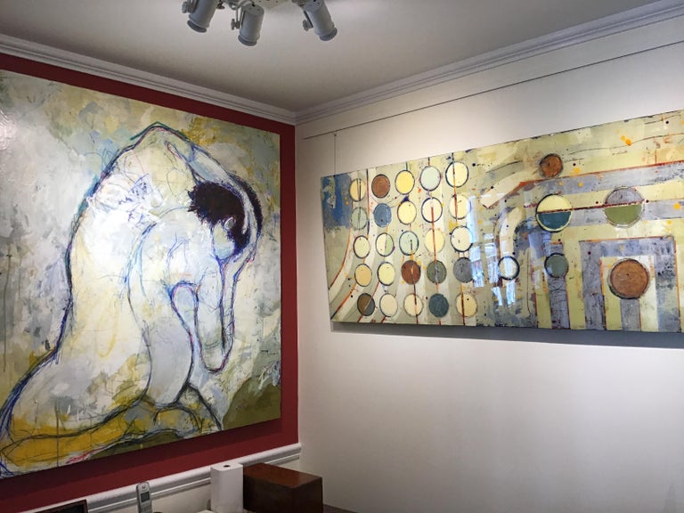 Jylian Gustlin - "Athena 10" High Energy Gestural Figurative Large ...