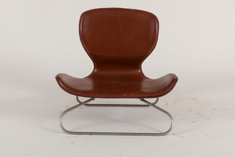 K-3 Low Leather Chair by Kirsten Jones and Adam Bottomley for KOI ...