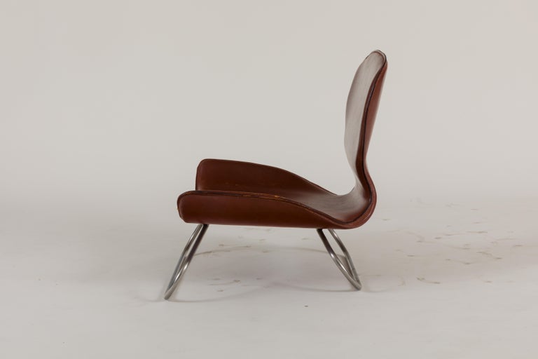 K-3 Low Leather Chair by Kirsten Jones and Adam Bottomley for KOI ...