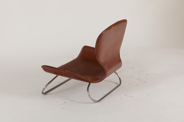 K-3 Low Leather Chair by Kirsten Jones and Adam Bottomley for KOI ...