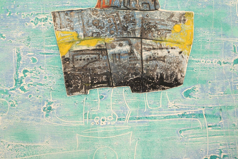 K.B. (Kyu-Baik ) Hwang - Maturity, Abstract Expressionist Mezzotint ...