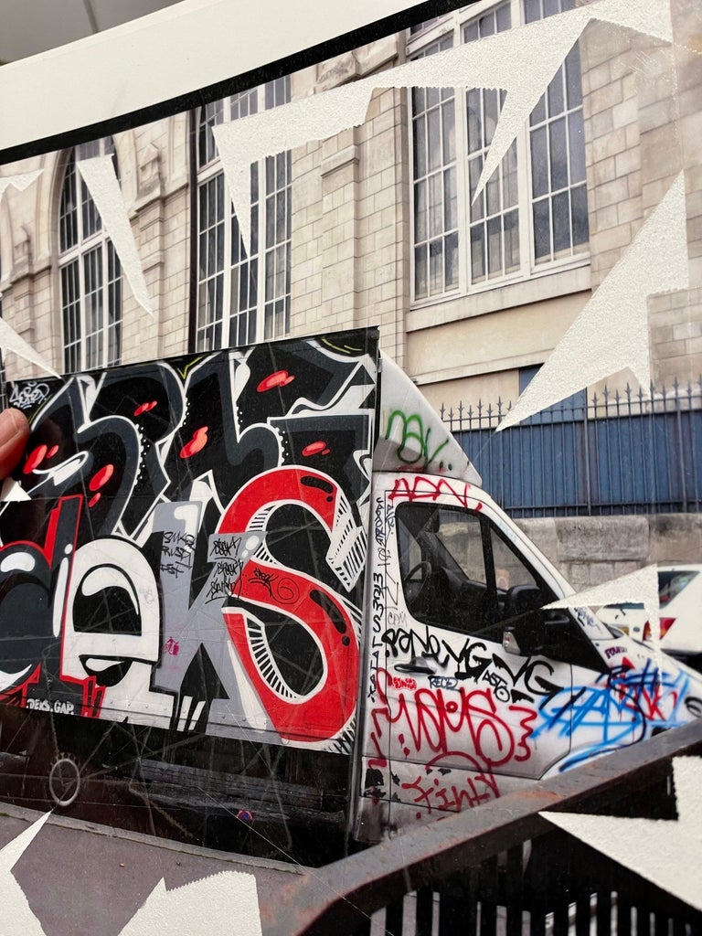K-Narf - K-Narf Color Photo Graffiti, Adhesive Tape Altered Street Art ...