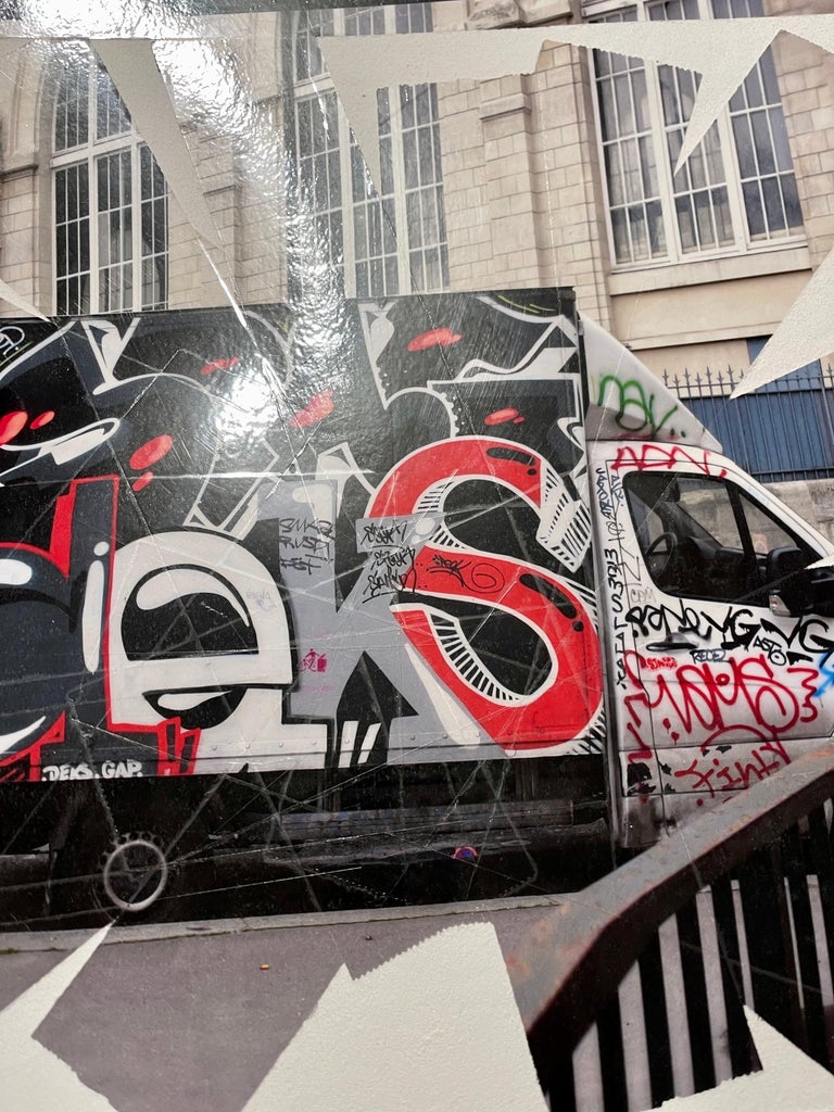 K-Narf - K-Narf Color Photo Graffiti, Adhesive Tape Altered Street Art ...