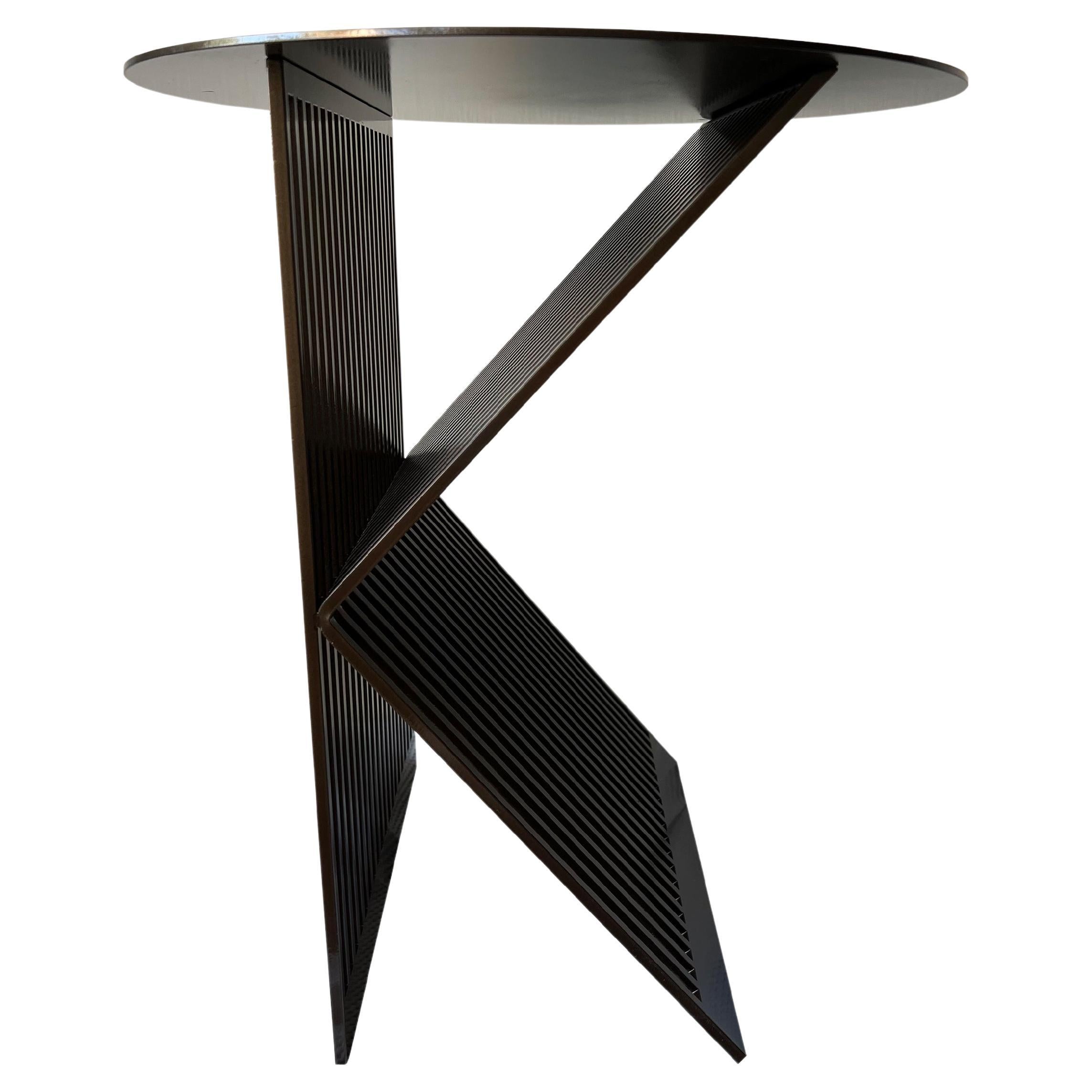 Methodik-Tisch aus Glas von Timothy Schreiber im Angebot bei 1stDibs