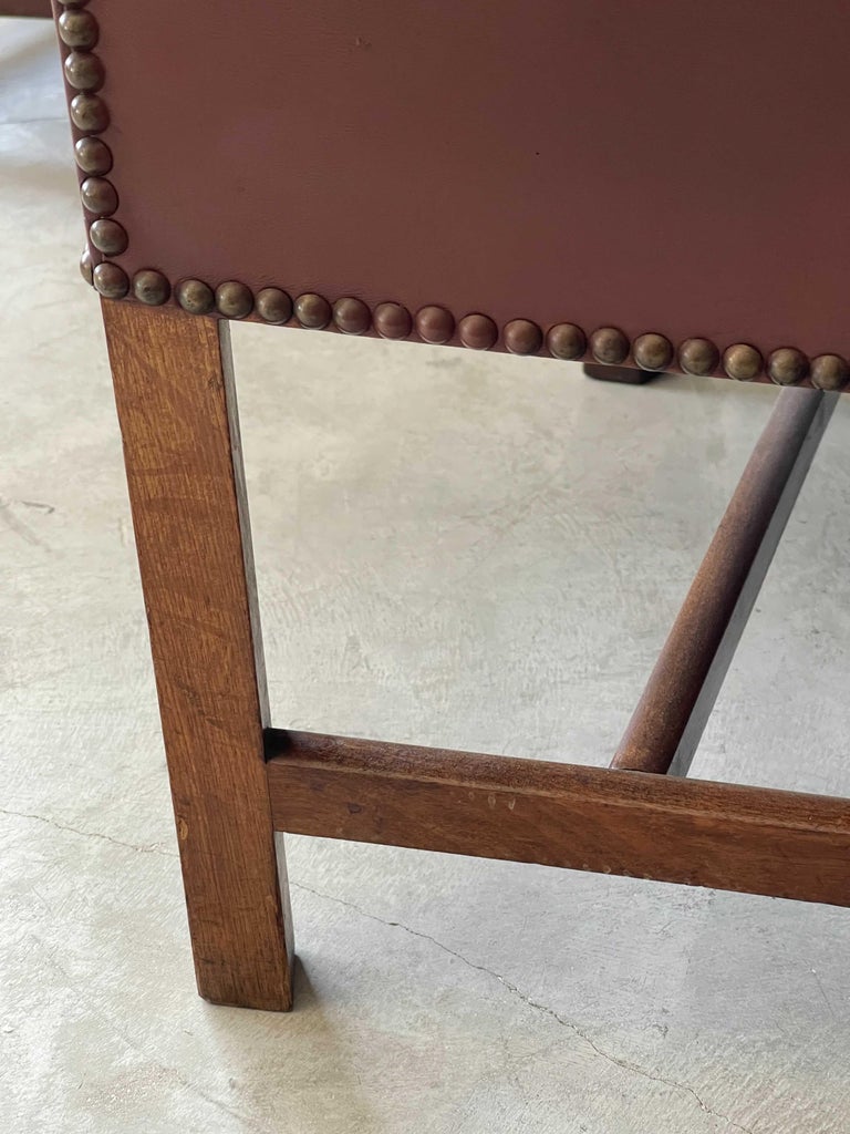 Kaare Klint, Early "Mix" Lounge Chairs, Mahogany, Brass, Leather ...