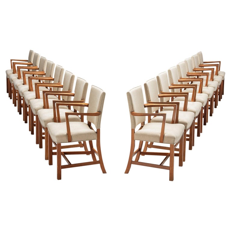 Kaare Klint for Rud Rasmussens Snedkerier Set of Sixteen Armchairs For ...