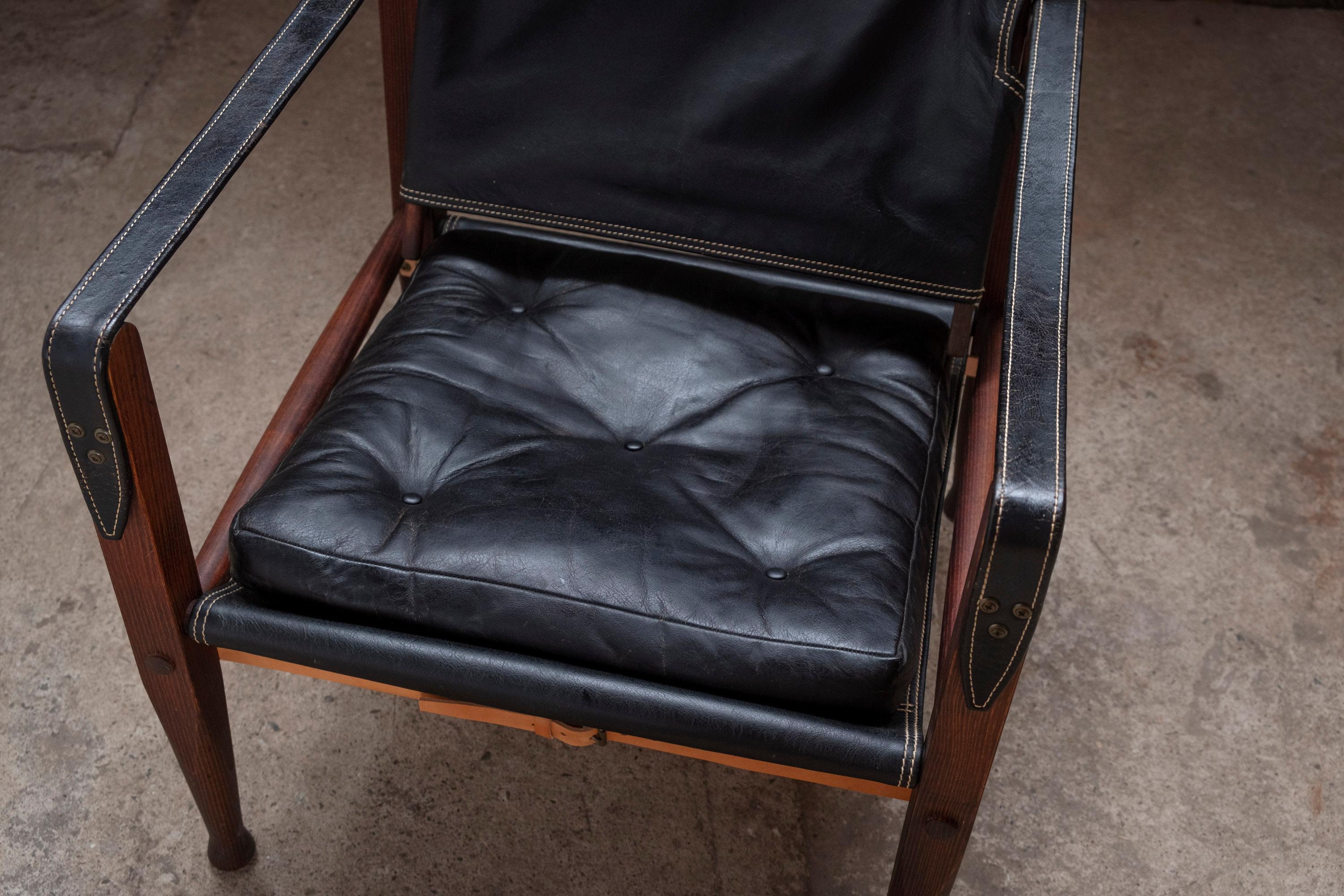 Kaare Klint Safari Chair by Rud Rasmussen For Sale at 1stDibs