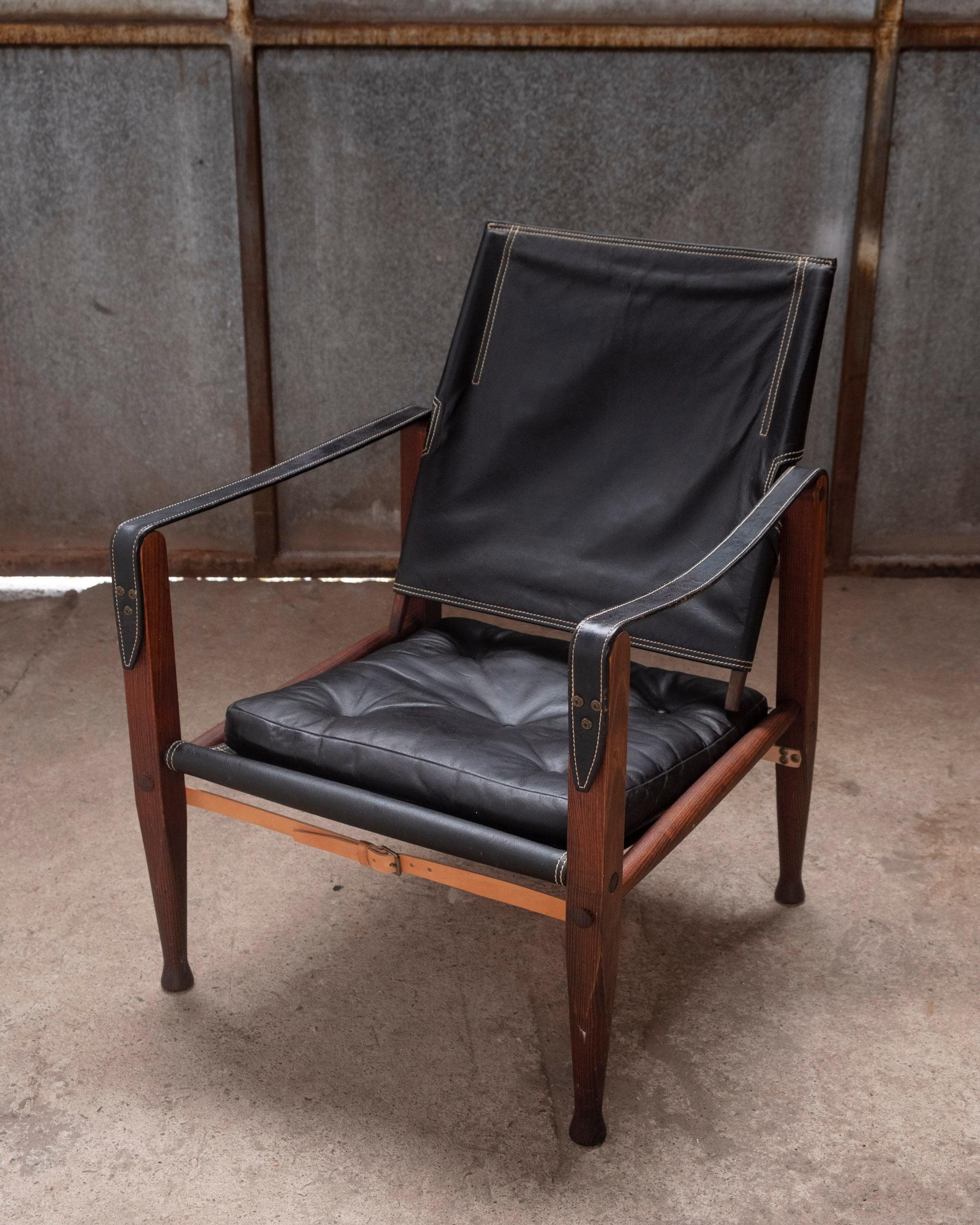 Kaare Klint Safari Chair by Rud Rasmussen For Sale at 1stDibs