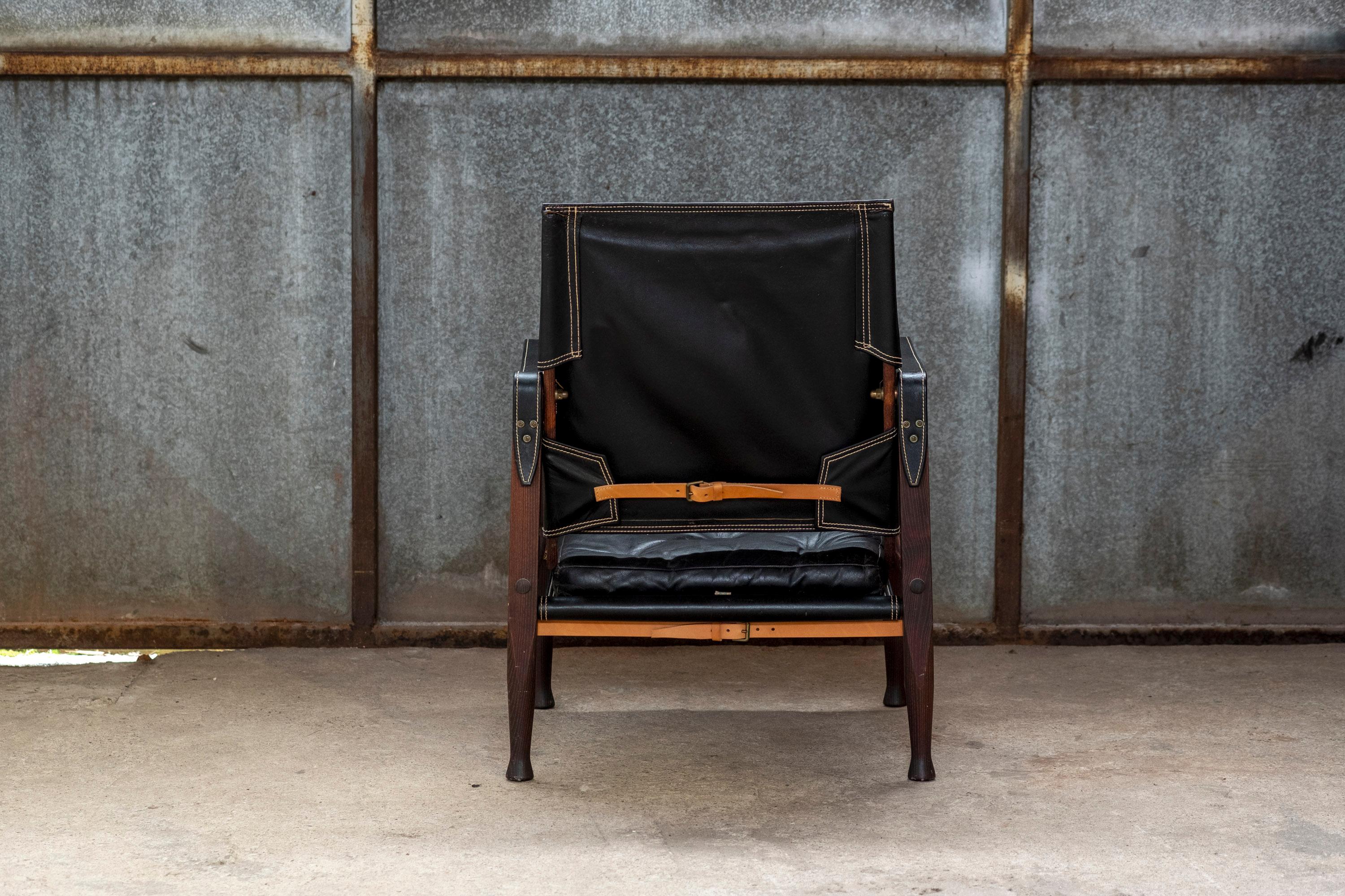 Kaare Klint Safari Chair by Rud Rasmussen For Sale at 1stDibs