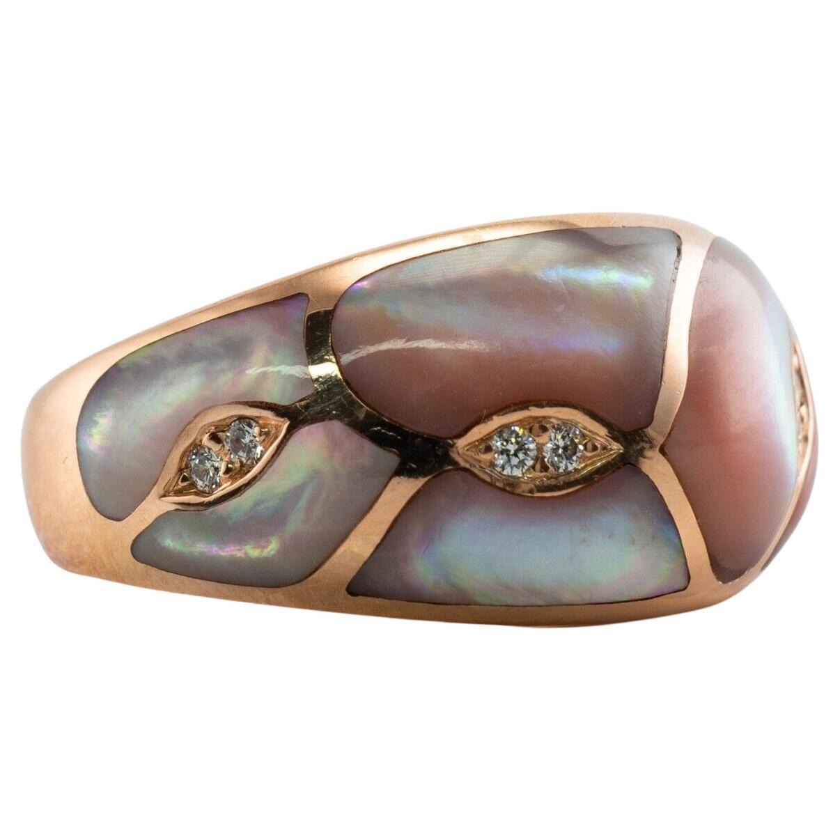 Kabana Black Pearl Diamond Gold Ring at 1stDibs