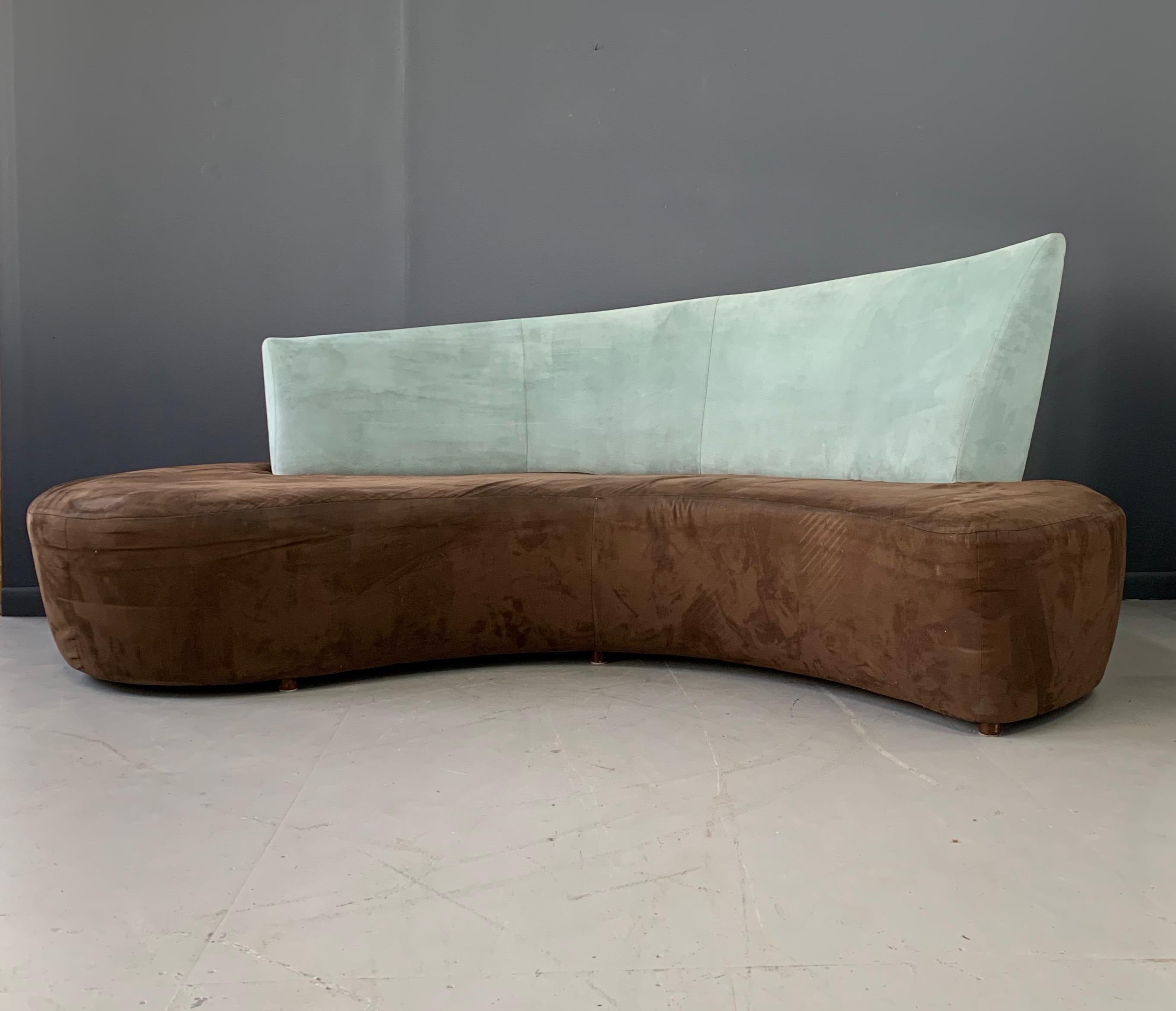 Postmodern Curved sofa at 1stDibs | postmodern sofa, postmodern couch ...