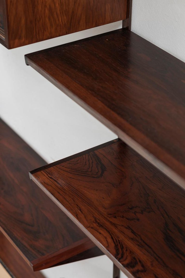 Kai Kristiansen 5-Piece Wall Unit in Rosewood, Denmark, 1960s For Sale ...