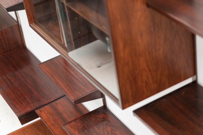 Kai Kristiansen 5-Piece Wall Unit in Rosewood, Denmark, 1960s For Sale ...