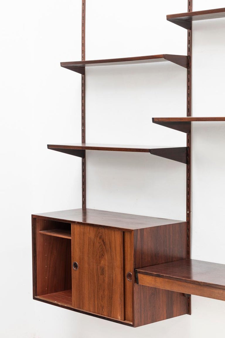Kai Kristiansen 5-Piece Wall Unit in Rosewood, Denmark, 1960s For Sale ...