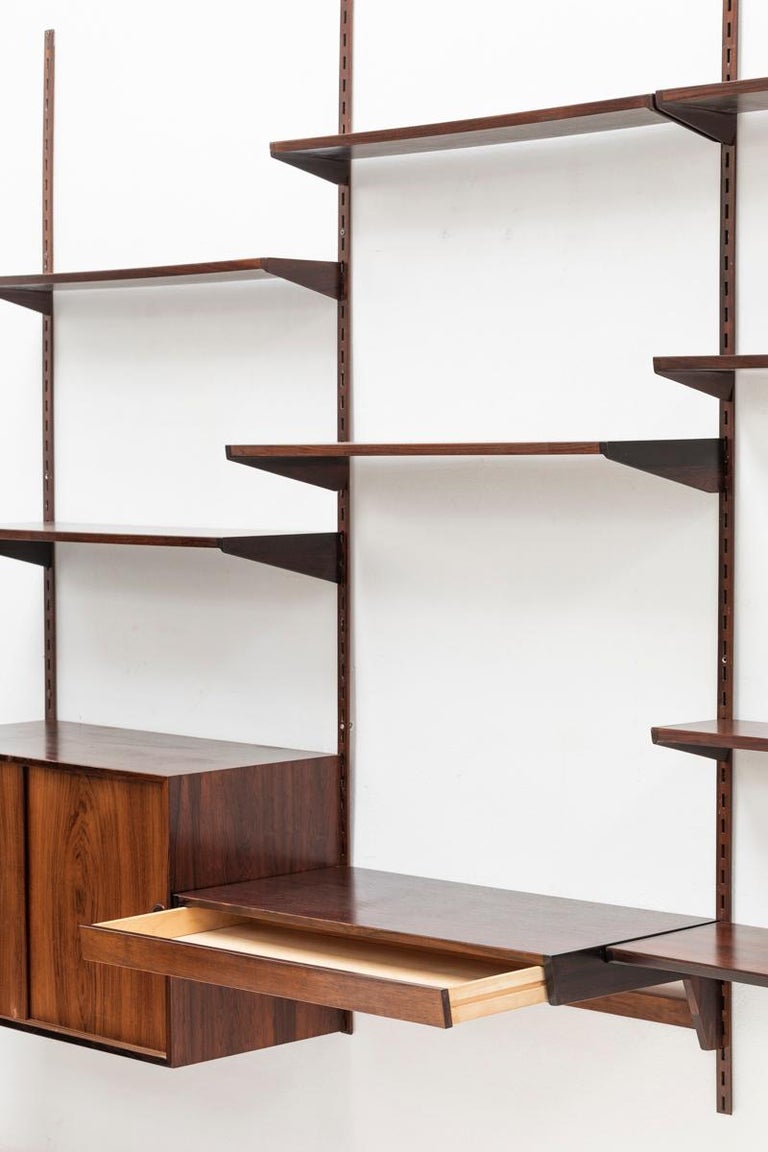 Kai Kristiansen 5-Piece Wall Unit in Rosewood, Denmark, 1960s For Sale ...