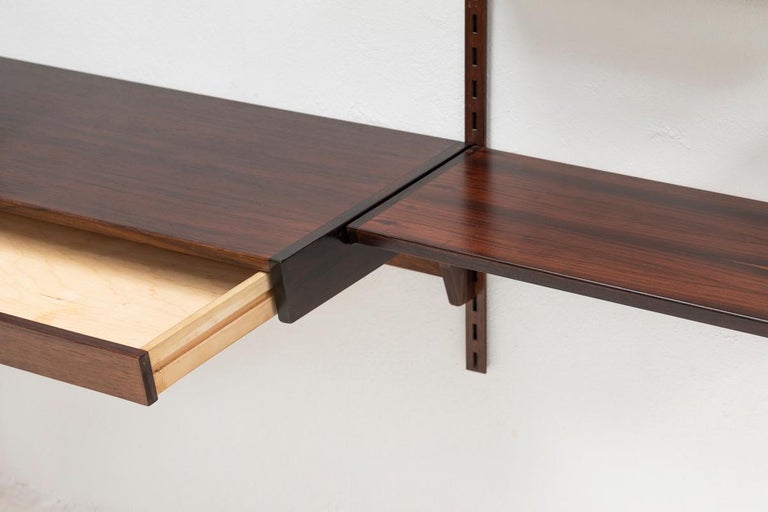 Kai Kristiansen 5-Piece Wall Unit in Rosewood, Denmark, 1960s For Sale ...