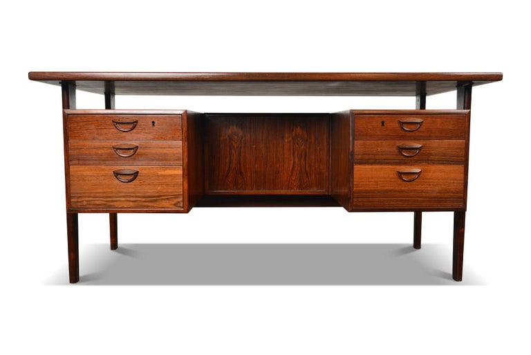 Kai Kristiansen FM 60 Executive Desk in Brazilian Rosewood For Sale at ...