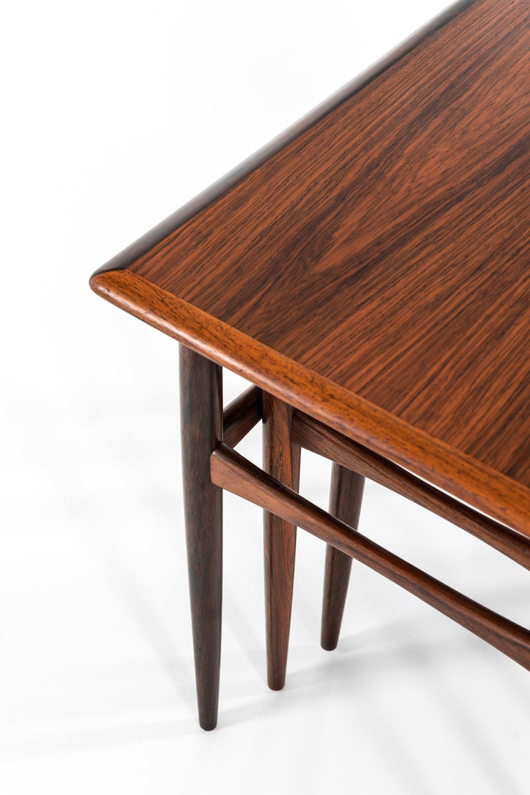 Nesting Tables in Rosewood by Skovmand and Andersen in Denmark For Sale ...
