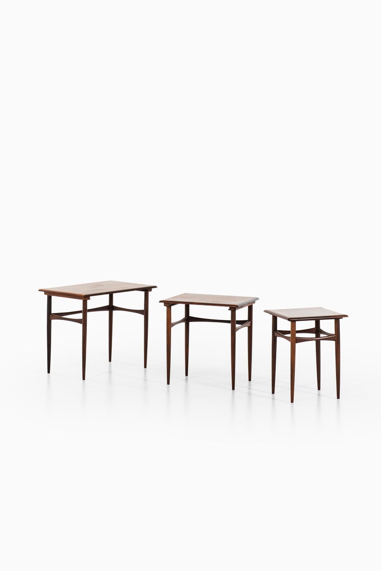 Nesting Tables in Rosewood by Skovmand and Andersen in Denmark For Sale ...