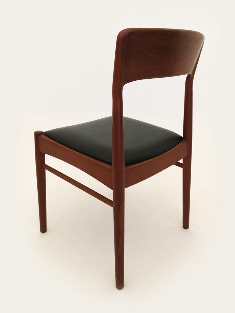 Kai Kristiansen Six Dining Chairs in Teak for Korup Stolefabrik ...