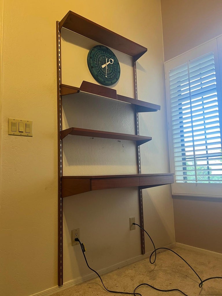 Kai Kristiansen Teak Modular Wall Unit with Desk Danish Mid-Century ...