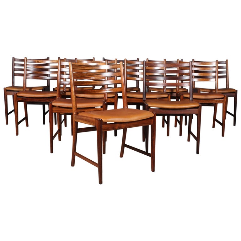 Kai Lyngfeldt Larsen twelve Dining Chairs For Sale at 1stDibs