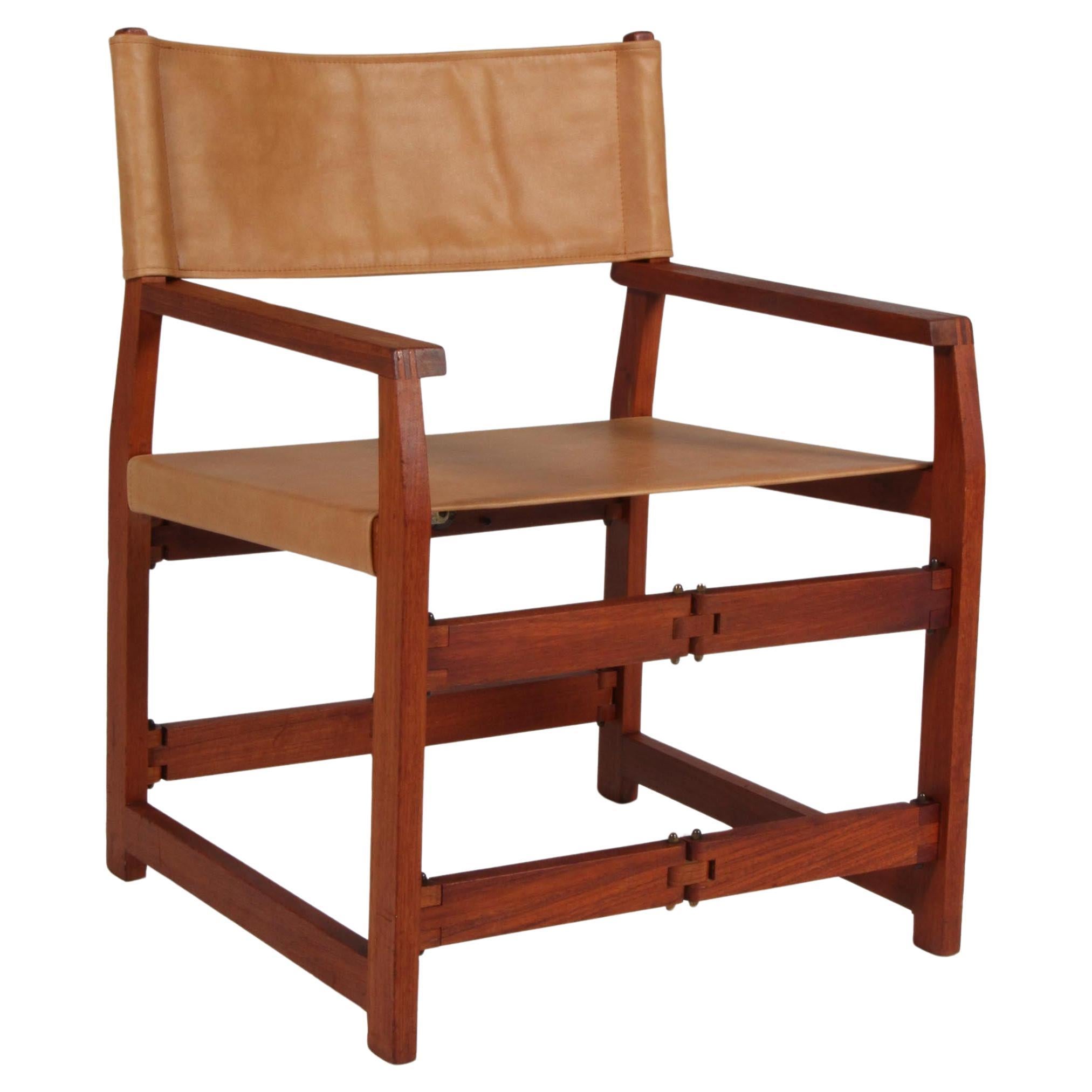 Kai Winding Safari / Instructor Chair Model 413, Teak and Cognac ...