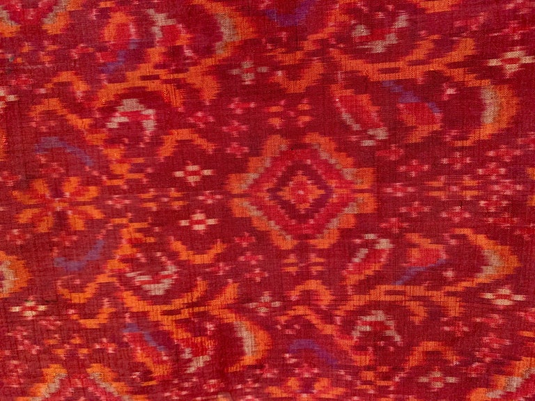 Kain Limar Songket, Silk Ikat, Metallic Thread, circa 1900, Palembang, Sumatra For Sale at 1stDibs