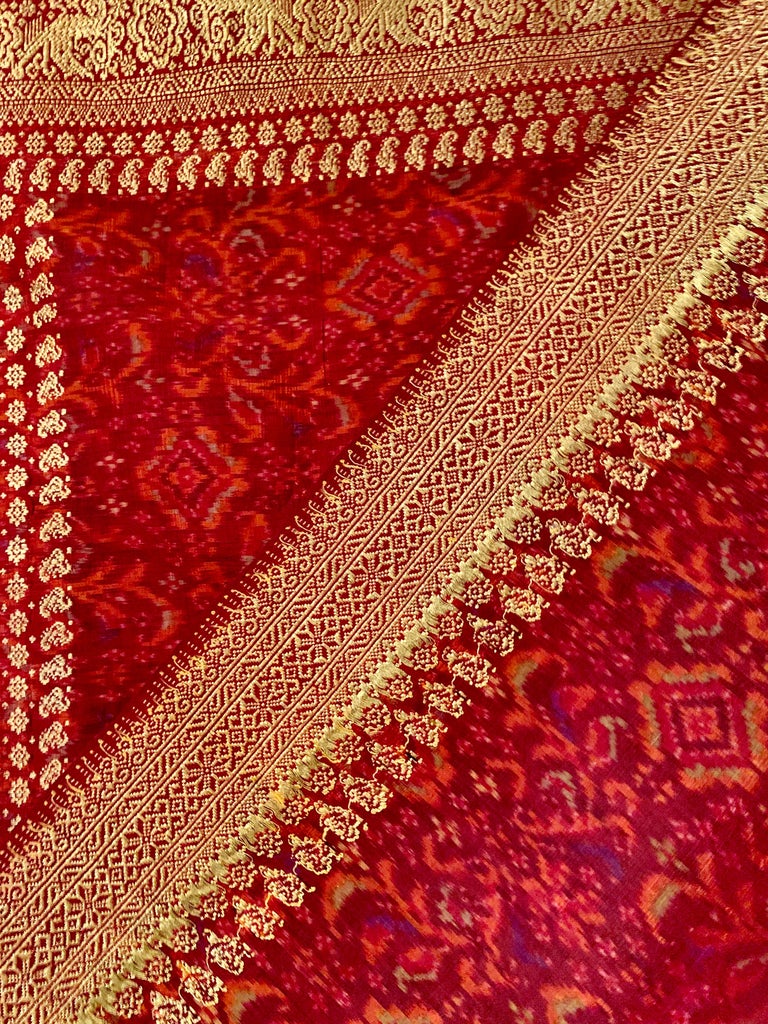 Kain Limar Songket, Silk Ikat, Metallic Thread, circa 1900, Palembang, Sumatra For Sale at 1stDibs