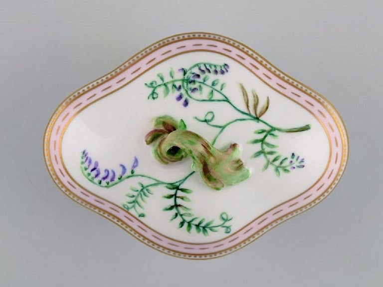 Kaiser, Germany, Porcelain Vase and Lidded Bowl with Hand-Painted ...