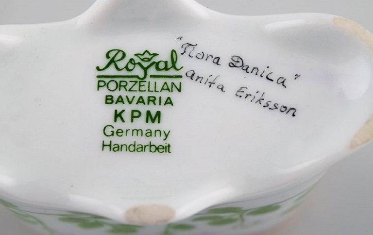 Kaiser, Germany, Porcelain Vase and Lidded Bowl with Hand-Painted ...