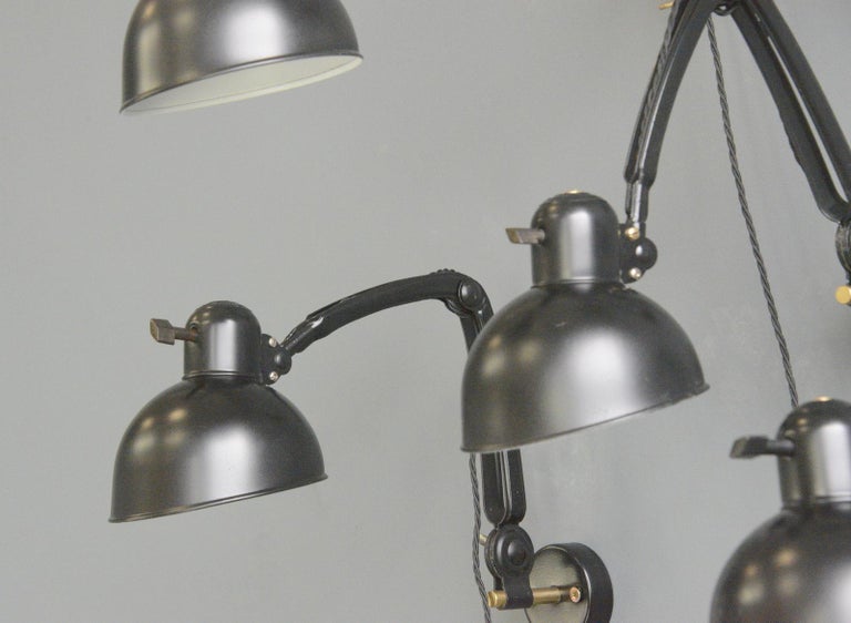 Kaiser Idell Model 6716 Wall Lamps, Circa 1930s For Sale at 1stDibs