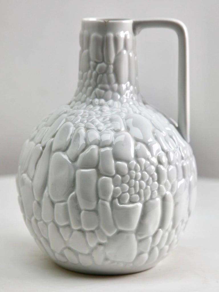 Kaiser Keramic Vase with a Handle Germany' 1960s For Sale at 1stDibs