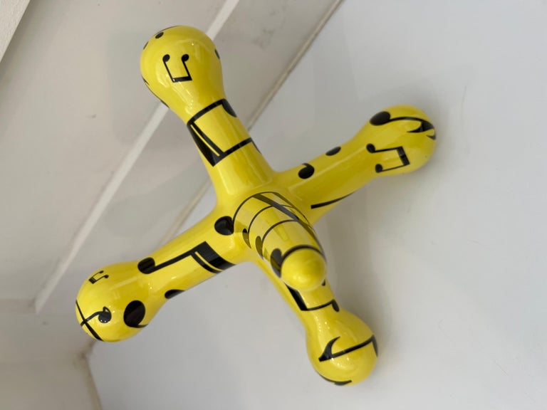 Kaiser Suidan - Poppy Yellow Music Notes Jack For Sale at 1stDibs